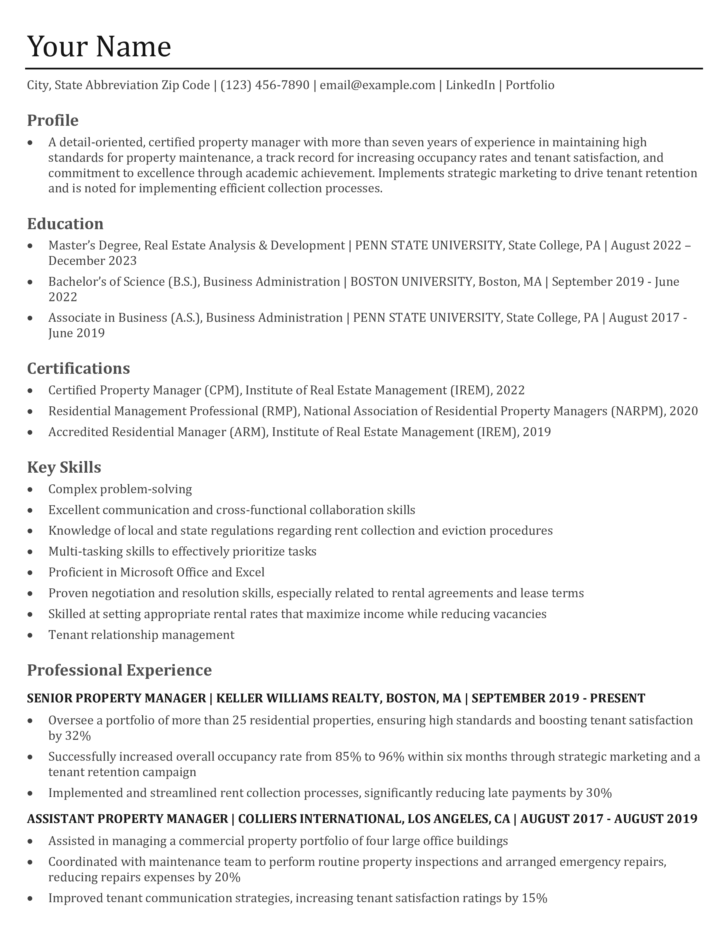 Basic Resume Templates and Examples for 2025 - ResumeTemplates.com