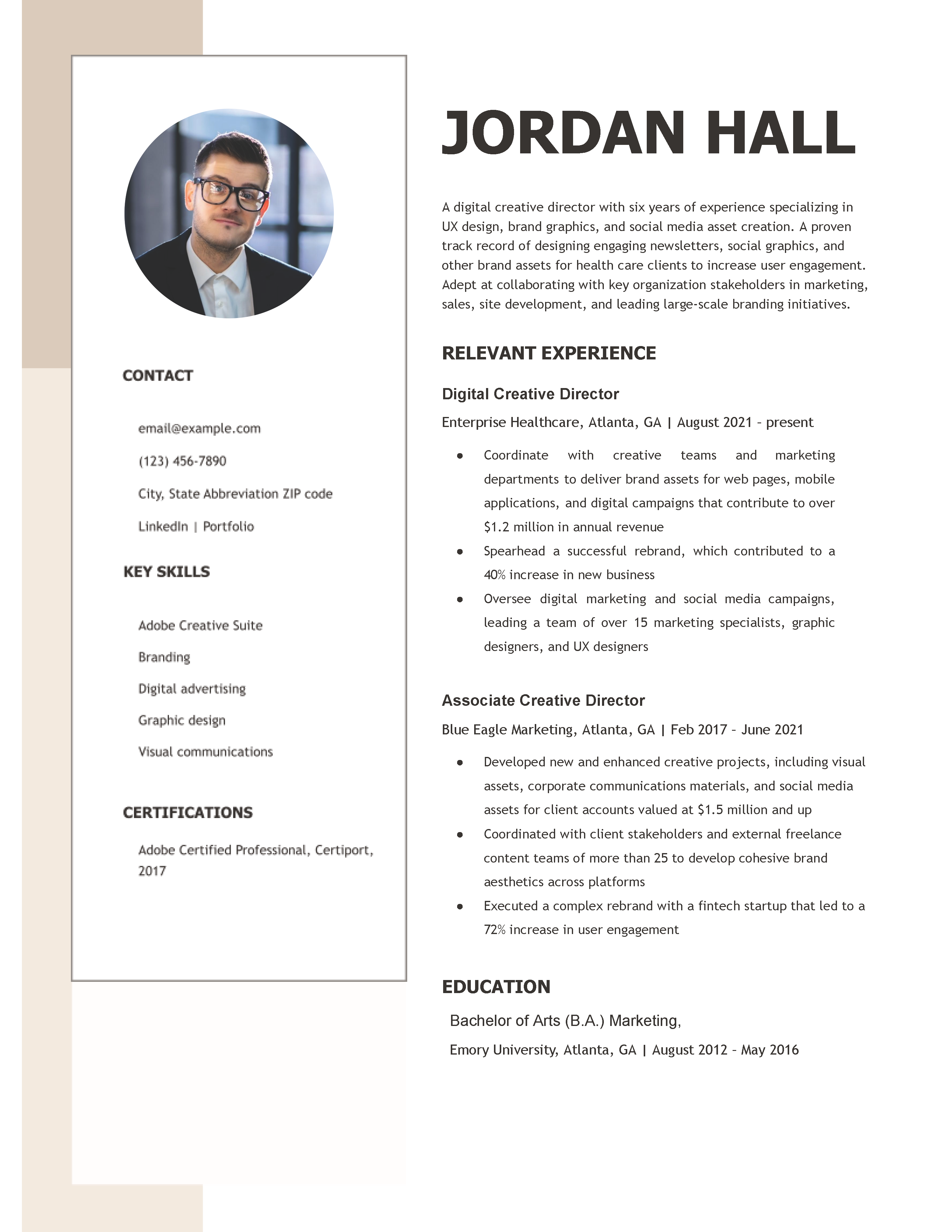 ATS-Friendly Resume Templates and Examples for 2024 - ResumeTemplates.com
