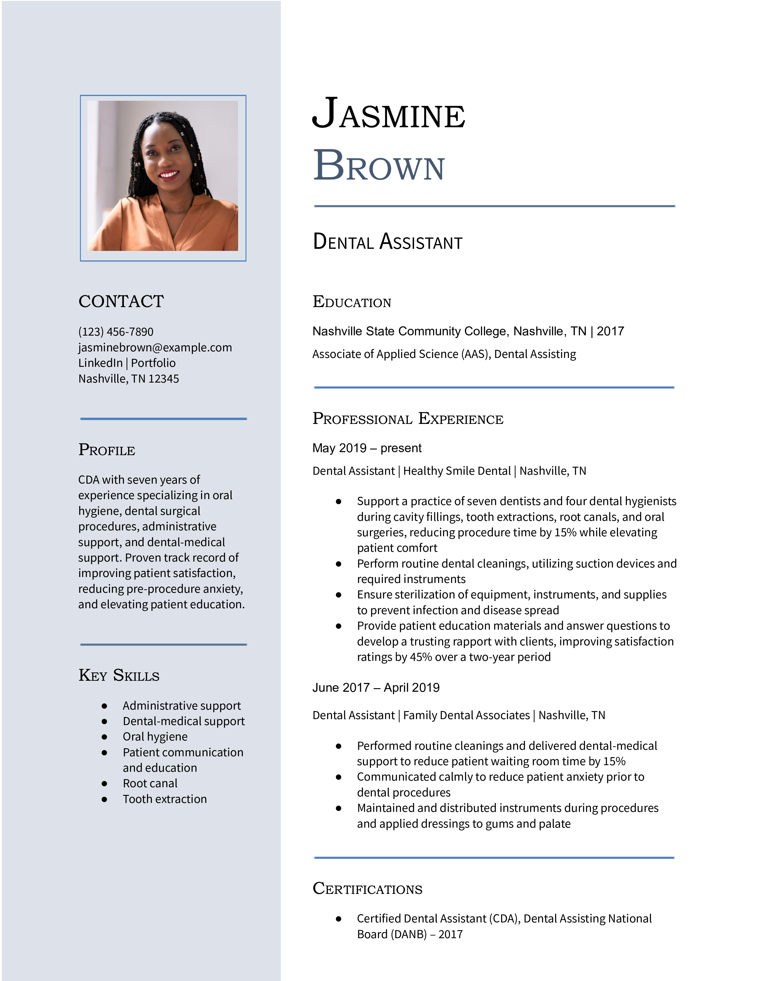 Dental Assistant Resume Examples and Templates for 2025 ...