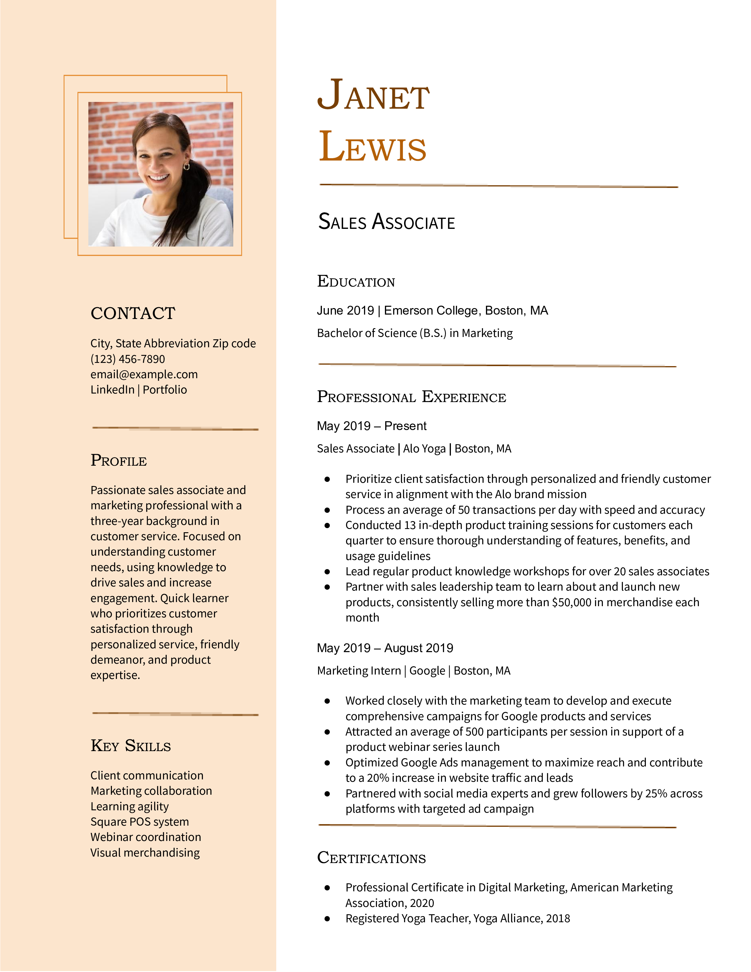 Sales Resume Examples and Templates for 2025 - ResumeTemplates.com