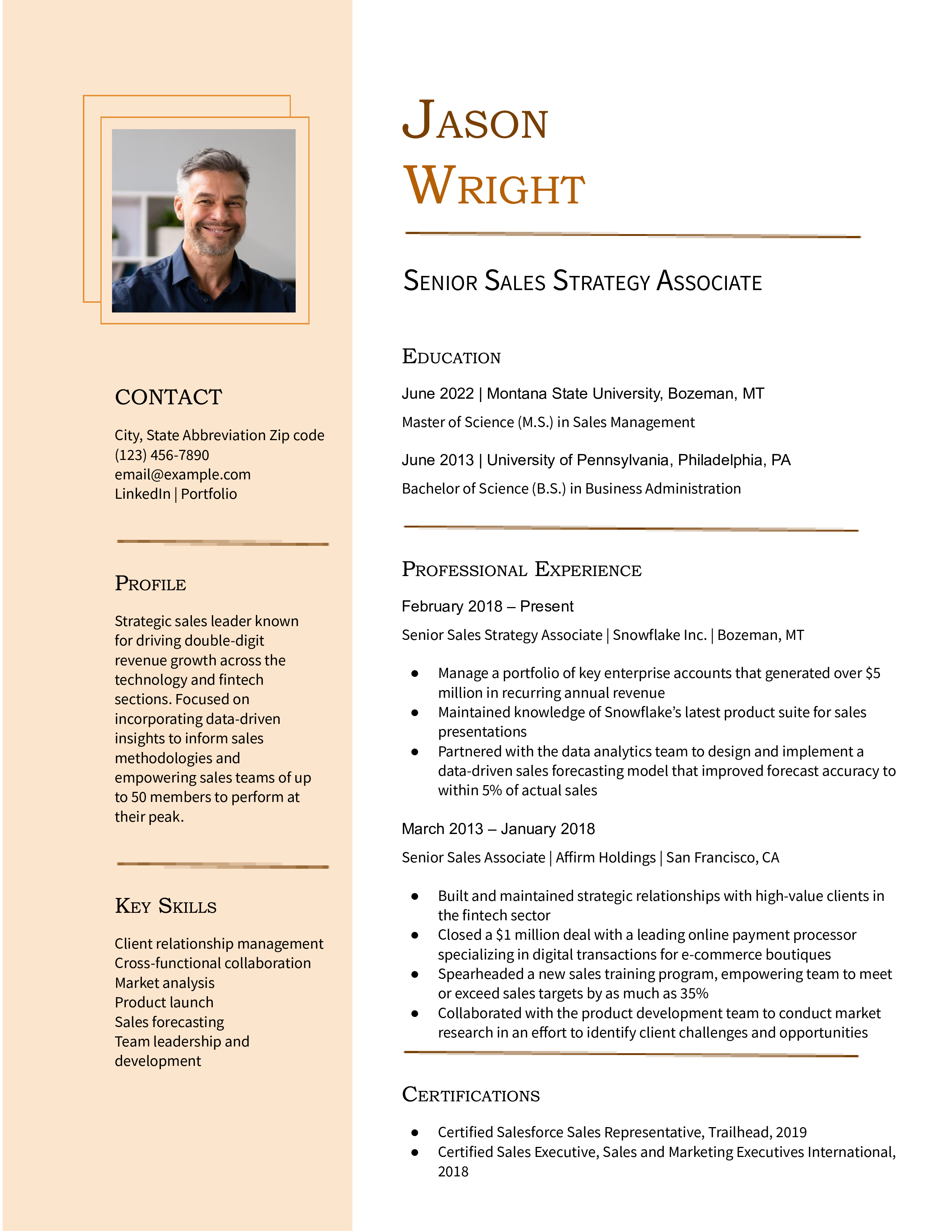 Sales Resume Examples and Templates for 2025 - ResumeTemplates.com