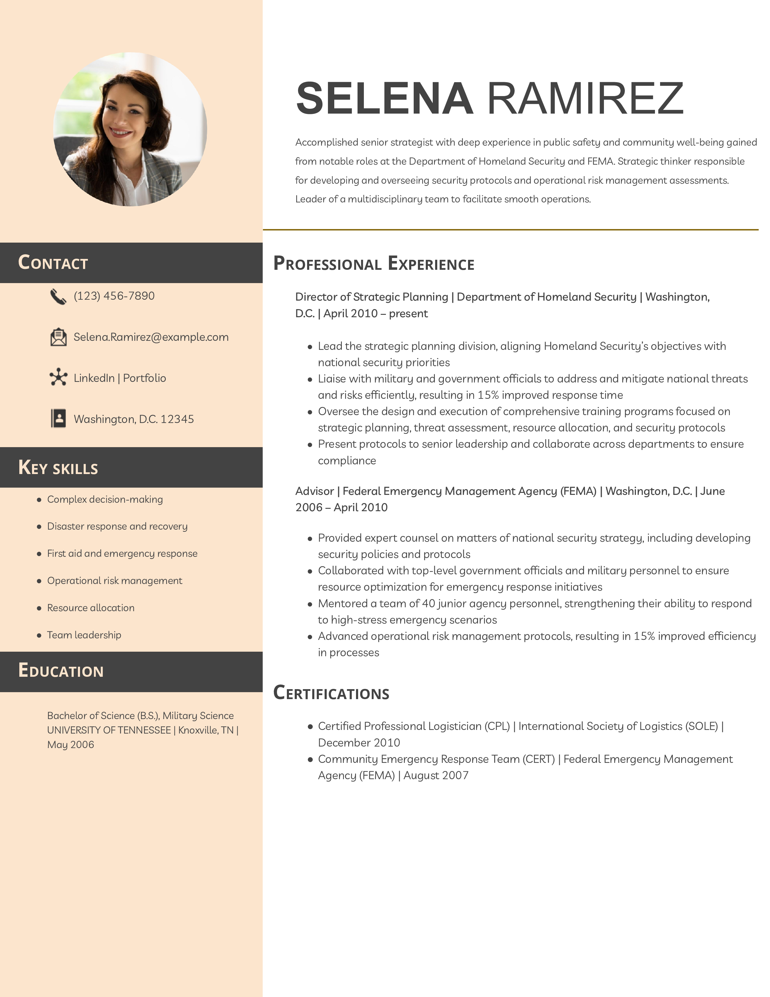 Military Resume Examples and Templates for 2025 - ResumeTemplates.com Military Resume Examples and Templates for 2025 - ResumeTemplates.com