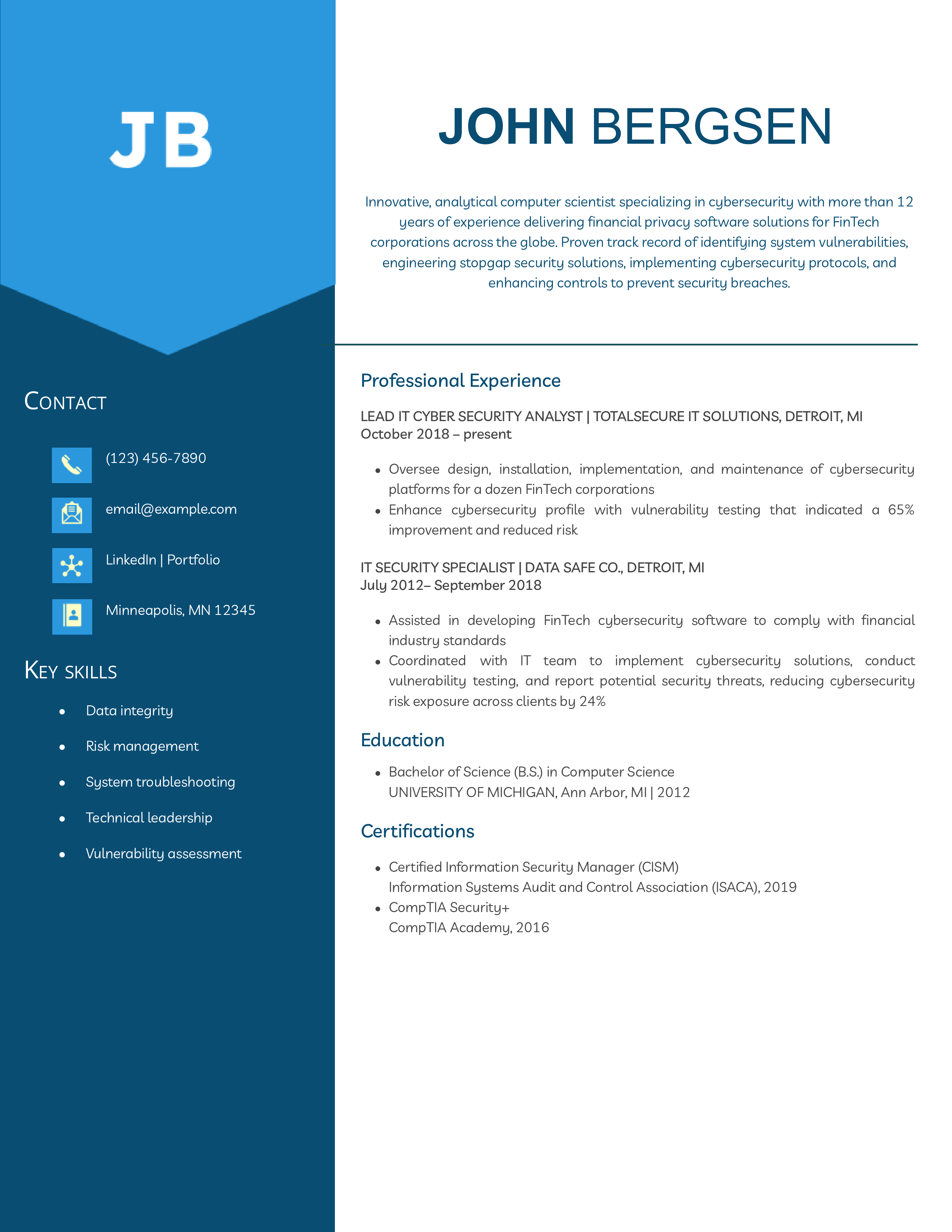 Computer Science Resume Examples And Templates For 2025 