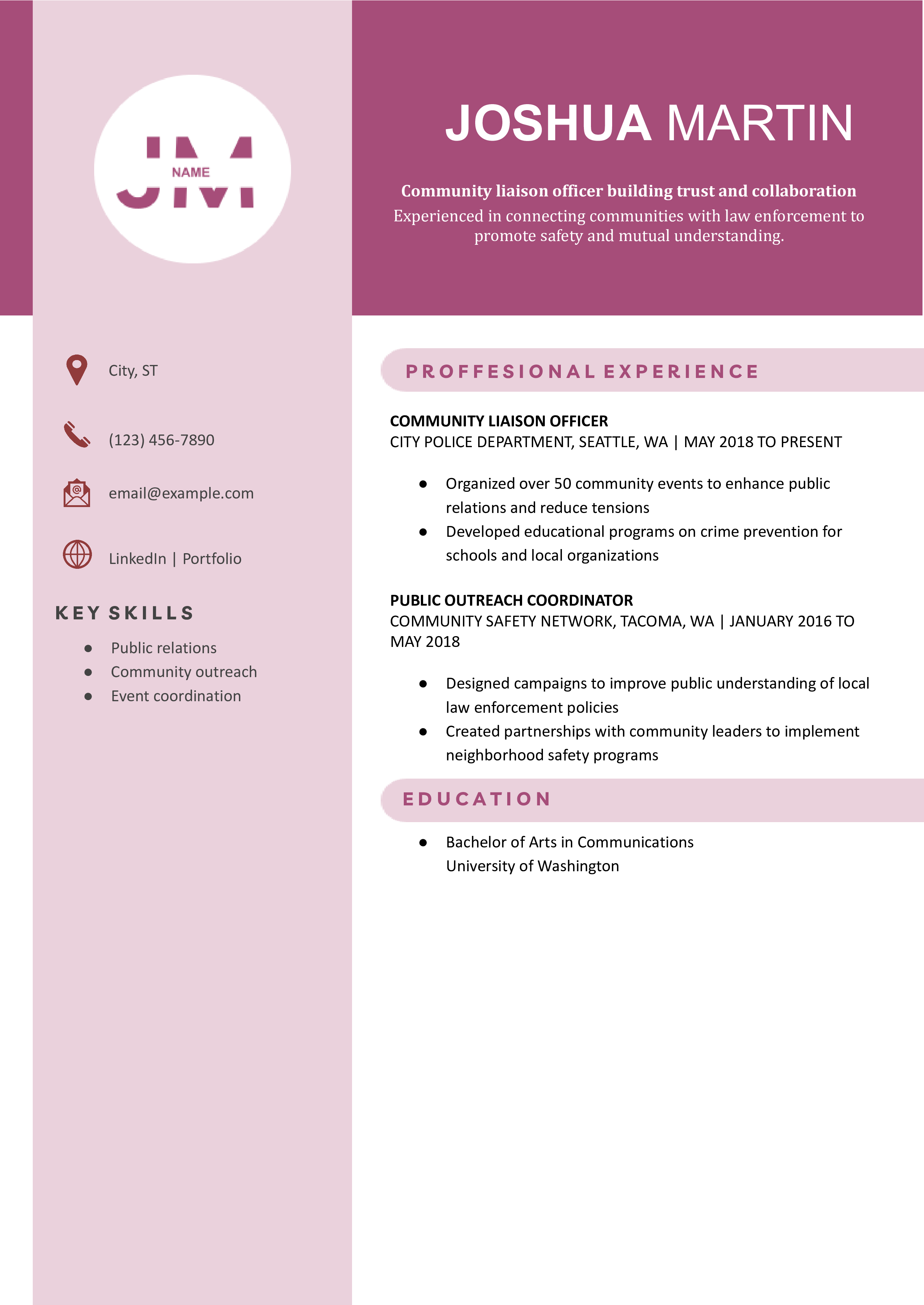 Law Enforcement Resume Examples and Templates for 2025 ...