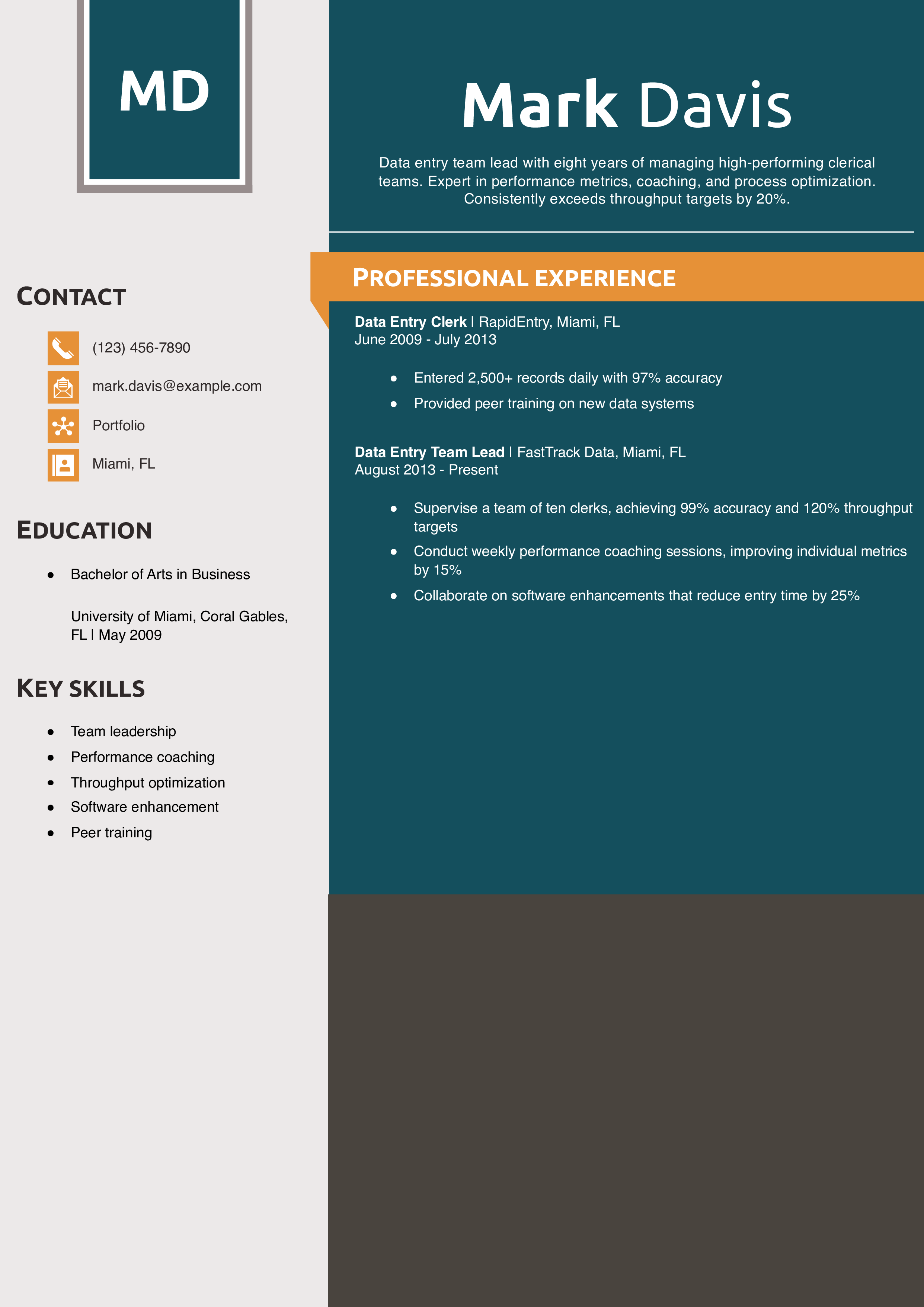 Best Data Entry Resume Examples and Templates for 2025