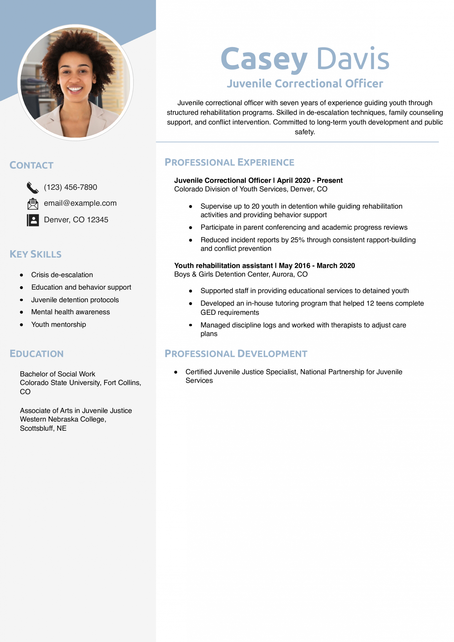 20 Best Correctional Officer Resume Examples and Templates for 2025