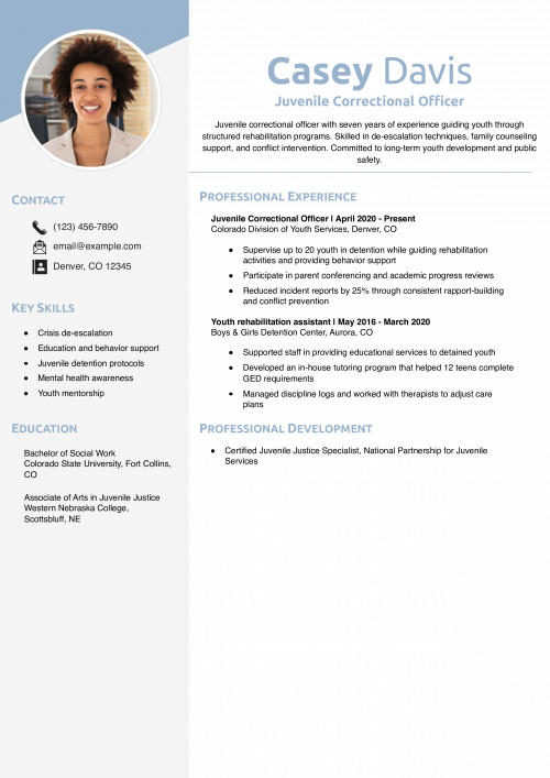 20 Best Correctional Officer Resume Examples and Templates for 2025